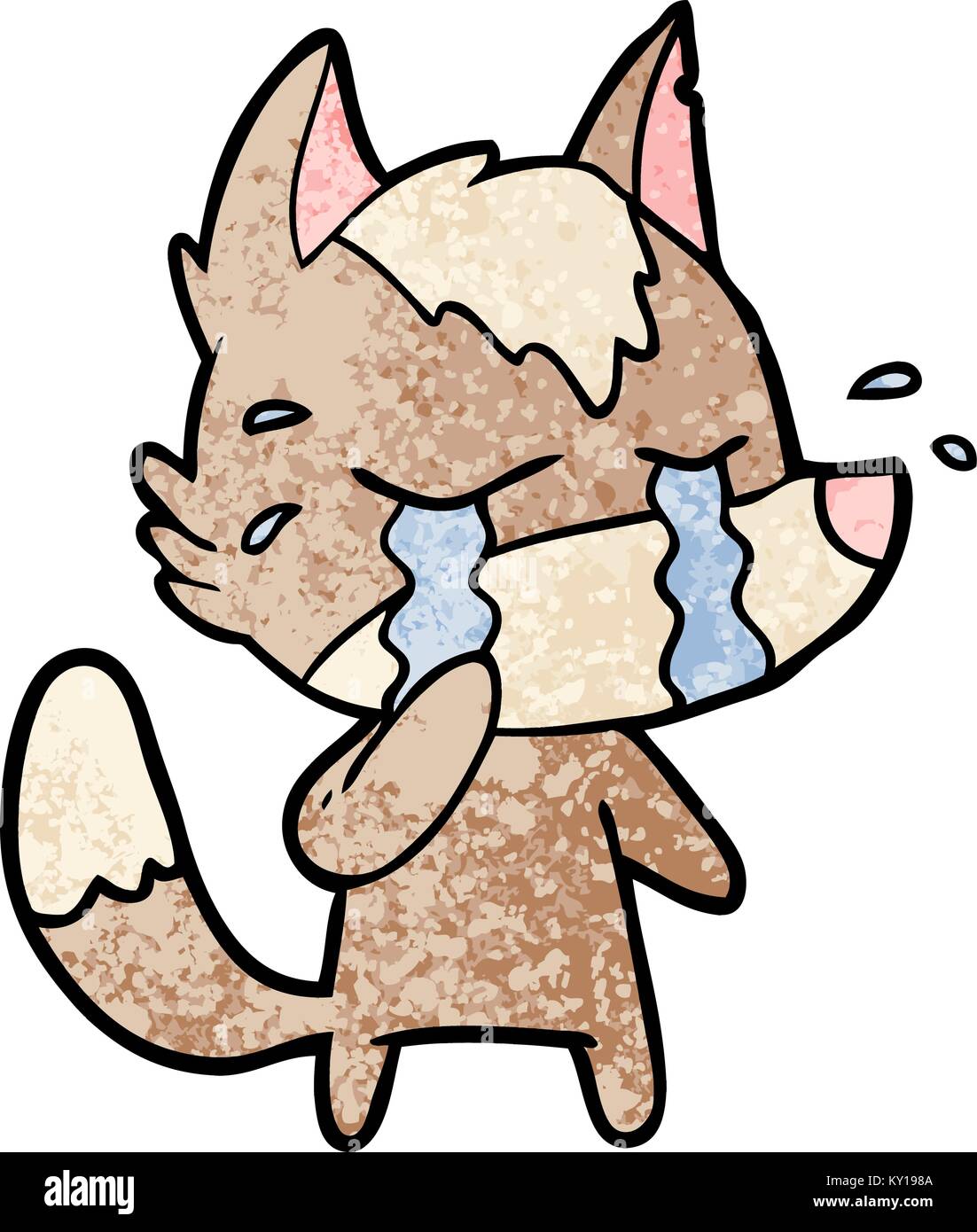 cartoon crying wolf Stock Vector Image & Art - Alamy