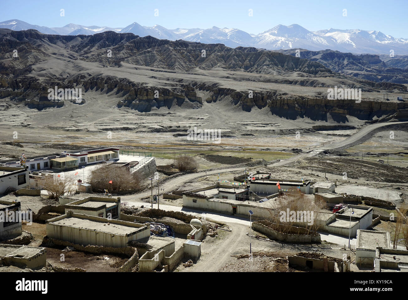 Village near Pyang caves in Tibet, China Stock Photo - Alamy