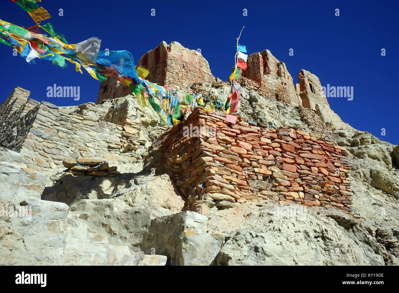 Piyang Caves and ruins in Tibet, China Stock Photo - Alamy