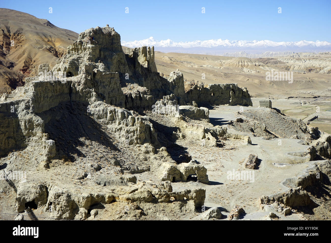 Piyang Caves and ruins in Tibet, China Stock Photo - Alamy