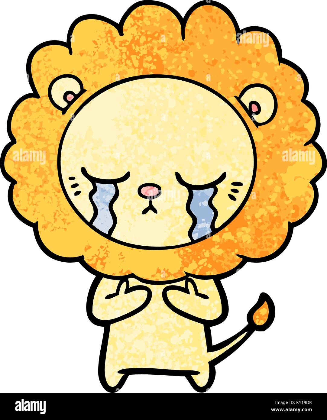 crying cartoon lion Stock Vector Image & Art - Alamy