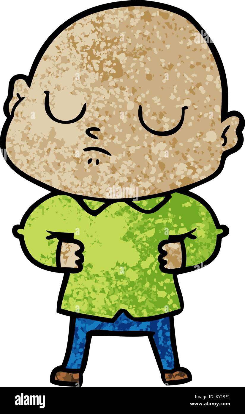 cartoon bald man Stock Vector Image & Art - Alamy