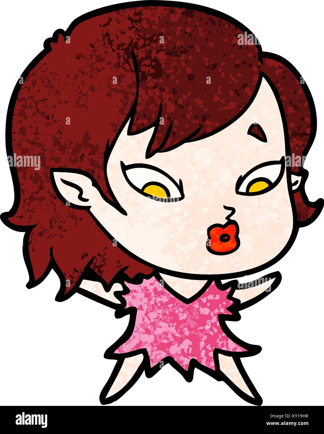cute cartoon vampire girl Stock Vector Image & Art - Alamy