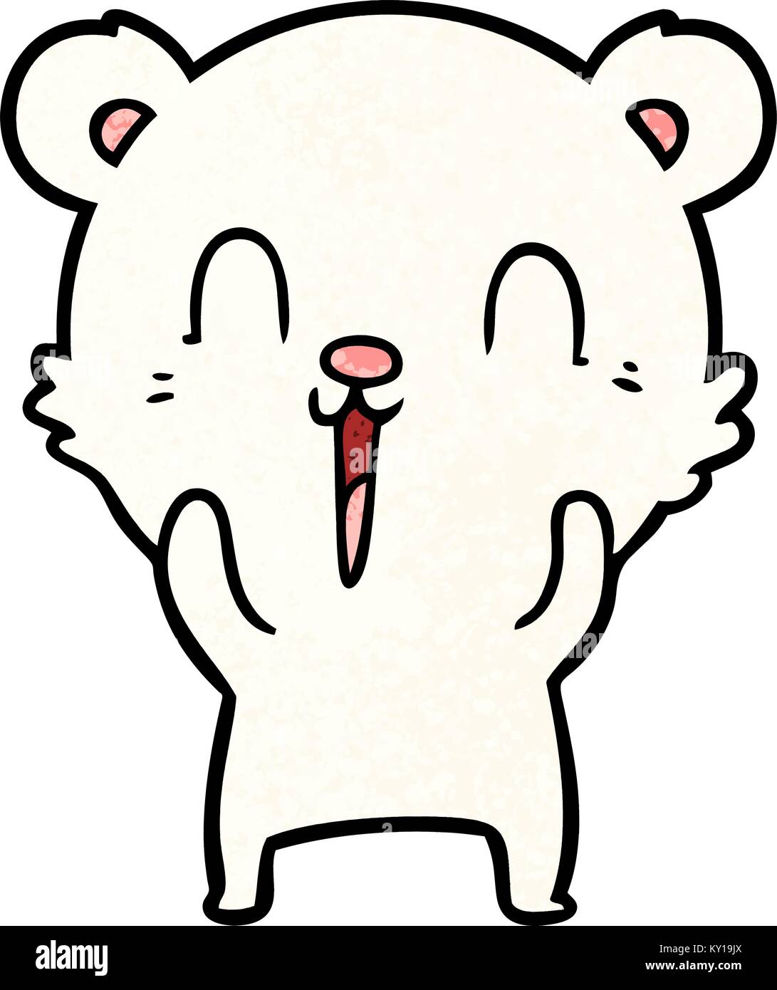 happy polar bear cartoon Stock Vector Image & Art - Alamy