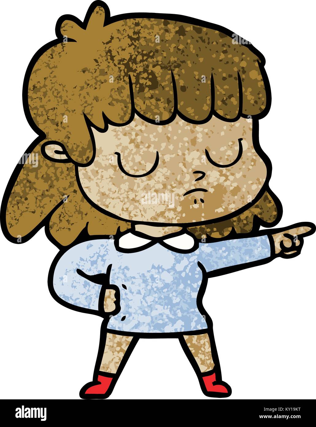 cartoon indifferent woman accusing Stock Vector Image & Art - Alamy