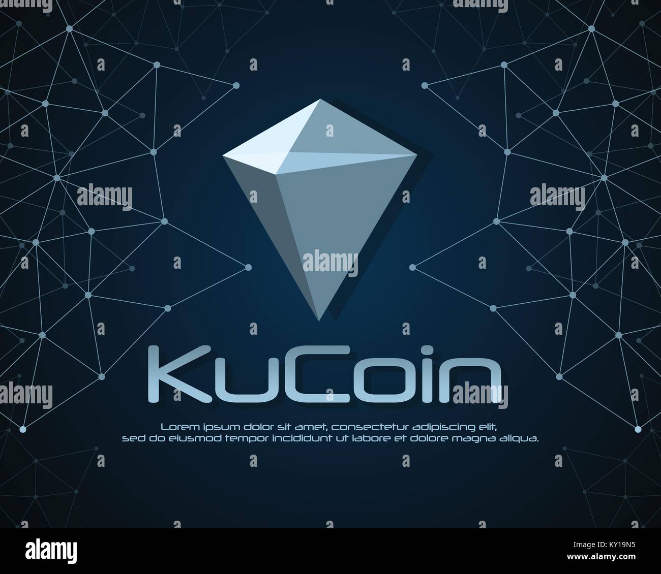 Ku Coin blockchain background design Stock Vector Image & Art - Alamy