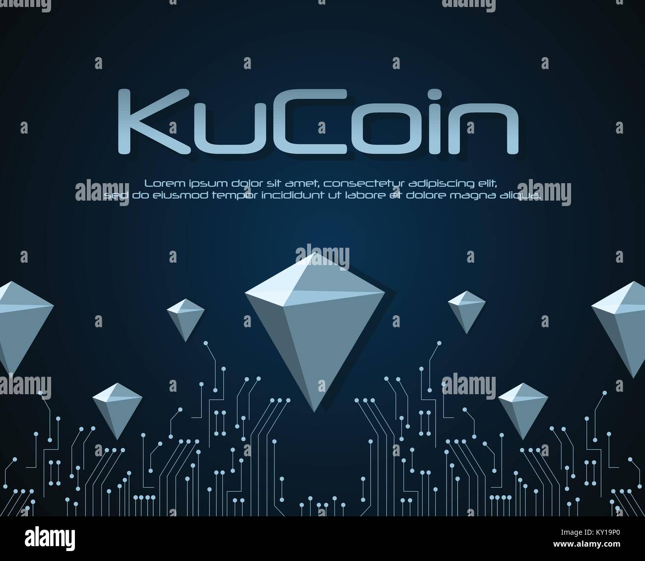 Ku Coin blockchain background design Stock Vector Image & Art - Alamy