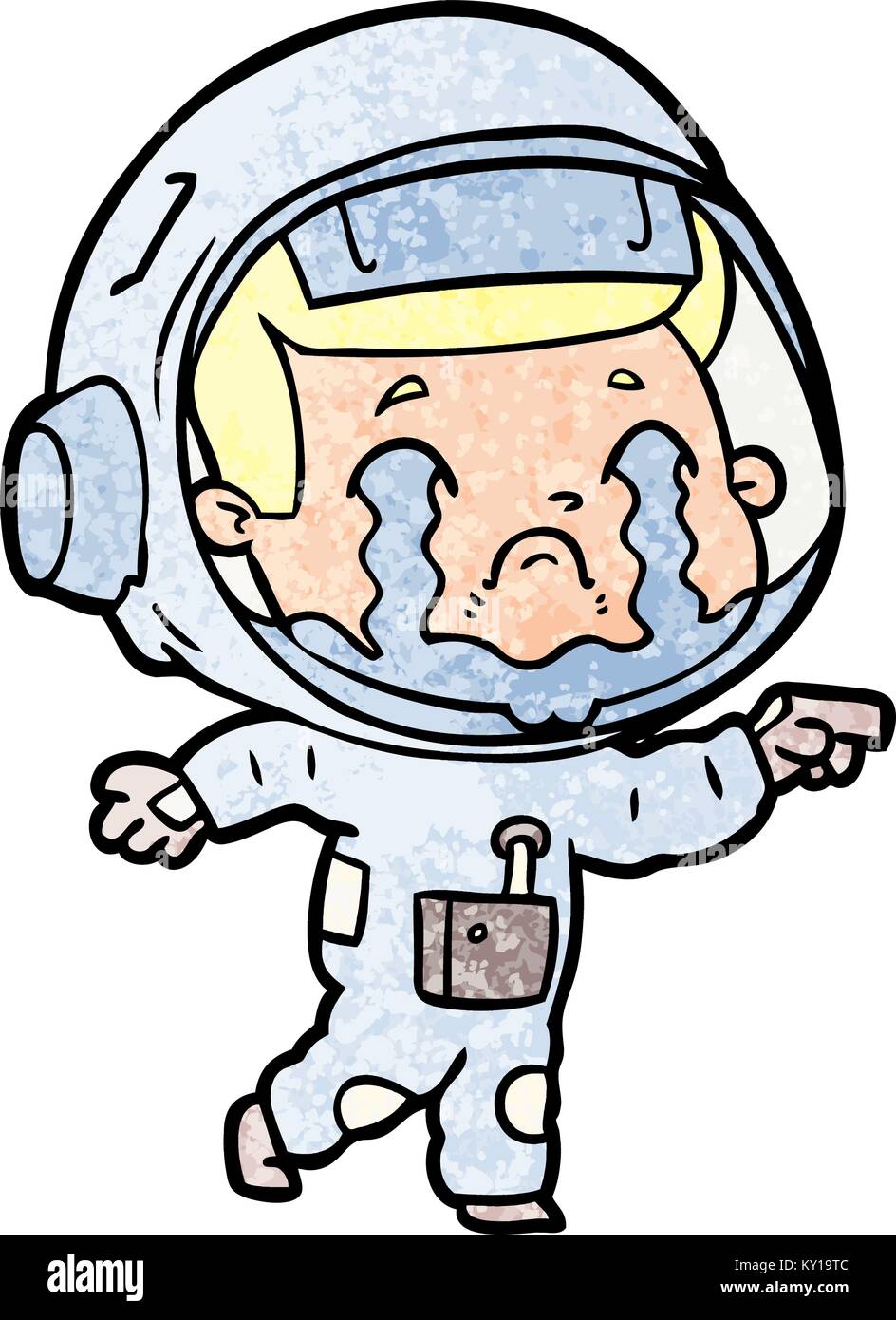 cartoon crying astronaut Stock Vector Image & Art - Alamy