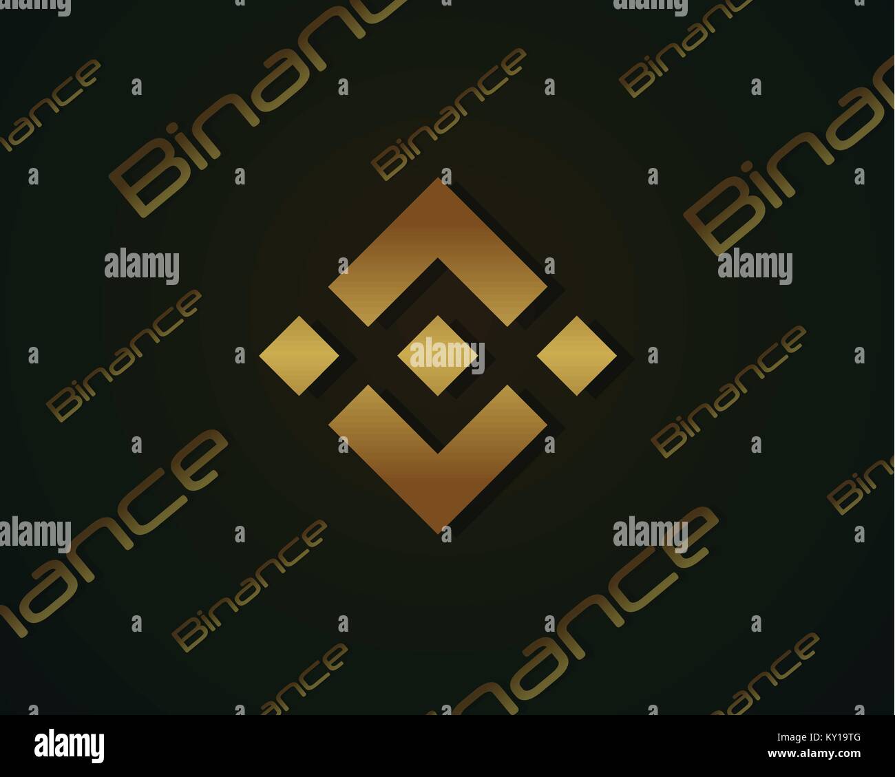 Backgroun blockchain binance design collection Stock Vector Image & Art ...