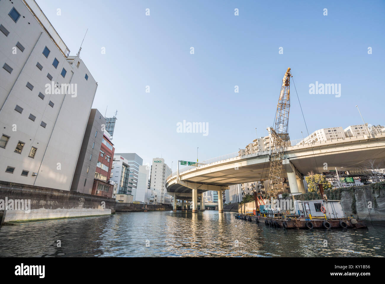 Tokyo River Cruising, Nihonbashi River, Chuo-Ku, Tokyo, Japan Stock ...