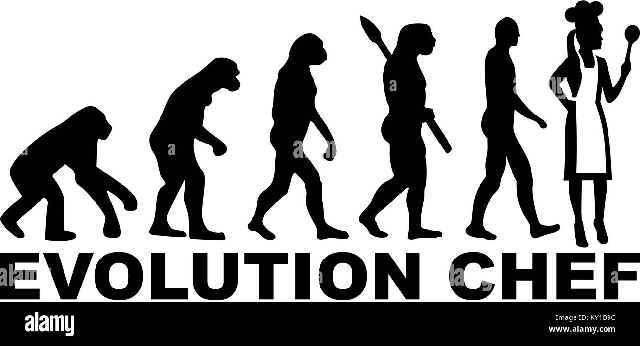 Female chef evolution Stock Photo - Alamy