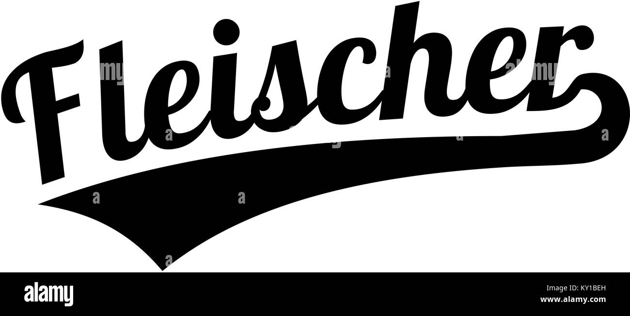 German word for butcher with retro style Stock Photo - Alamy