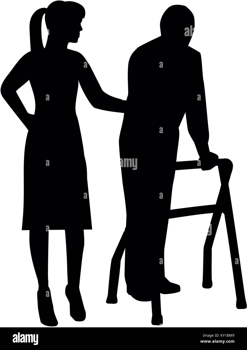 Elderly vector hi-res stock photography and images - Alamy