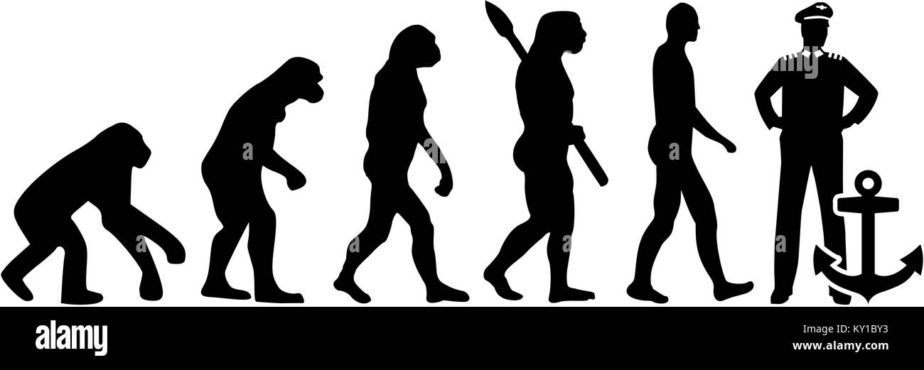 Pictogram Evolution Black and White Stock Photos & Images - Alamy