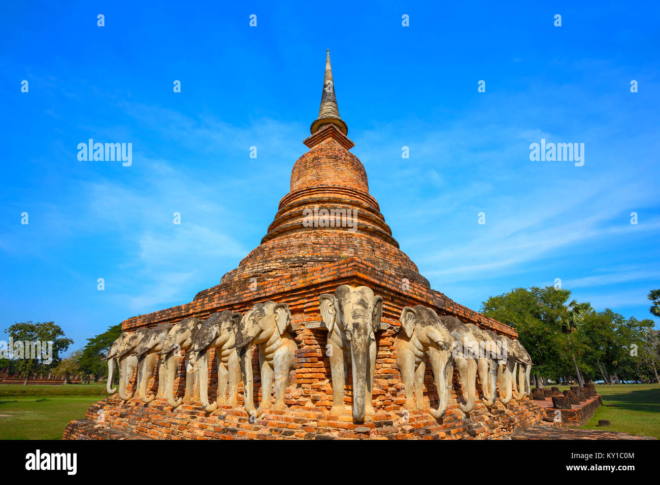 Wat Sorasak Temple at Sukhothai Historical Park, a UNESCO World ...