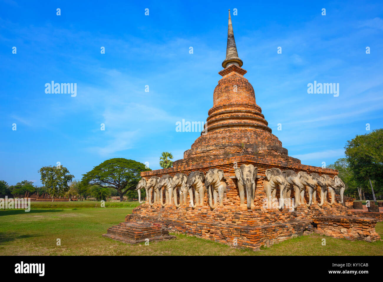 Wat Sorasak Temple at Sukhothai Historical Park, a UNESCO World ...
