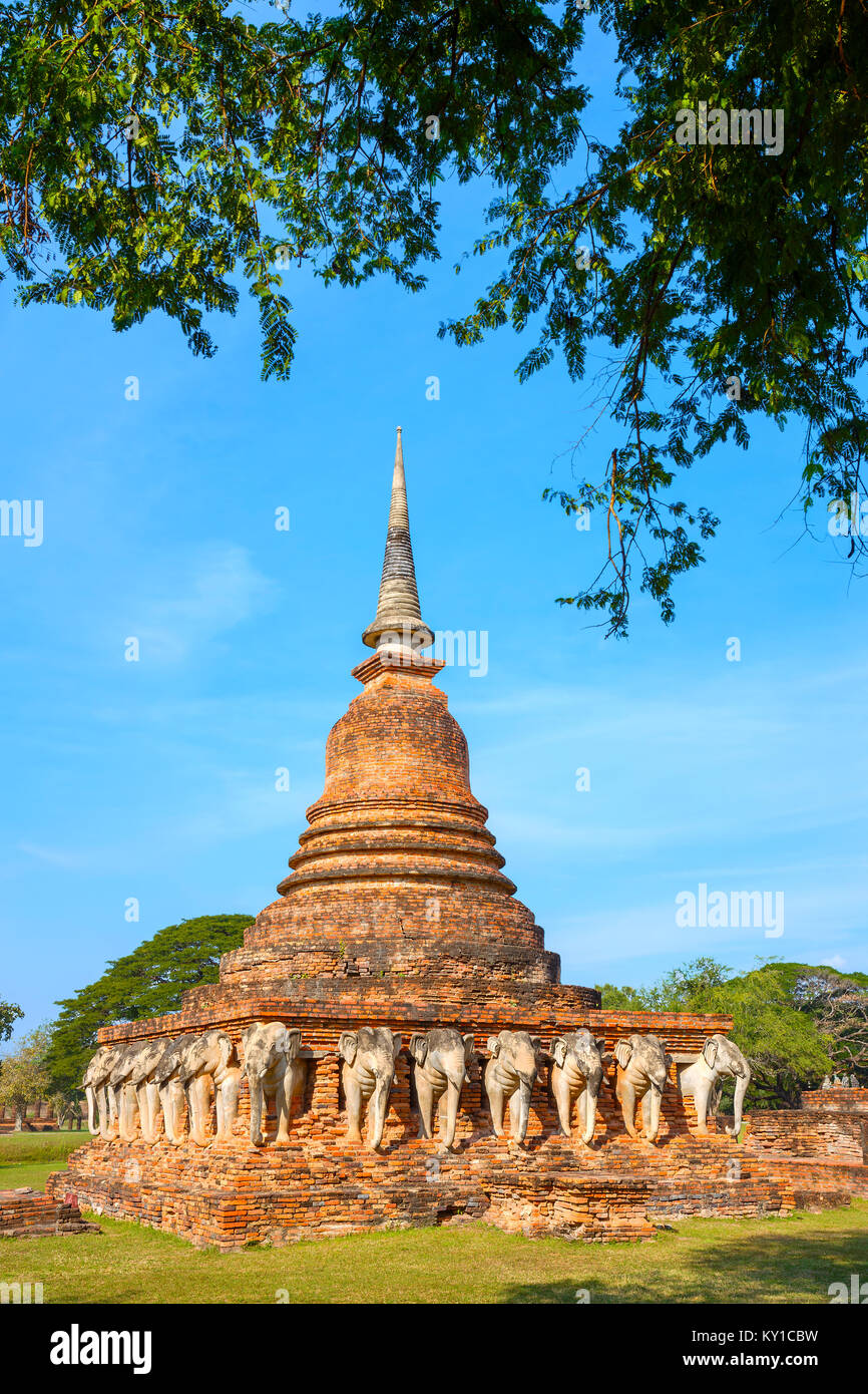 Wat Sorasak Temple at Sukhothai Historical Park, a UNESCO World ...