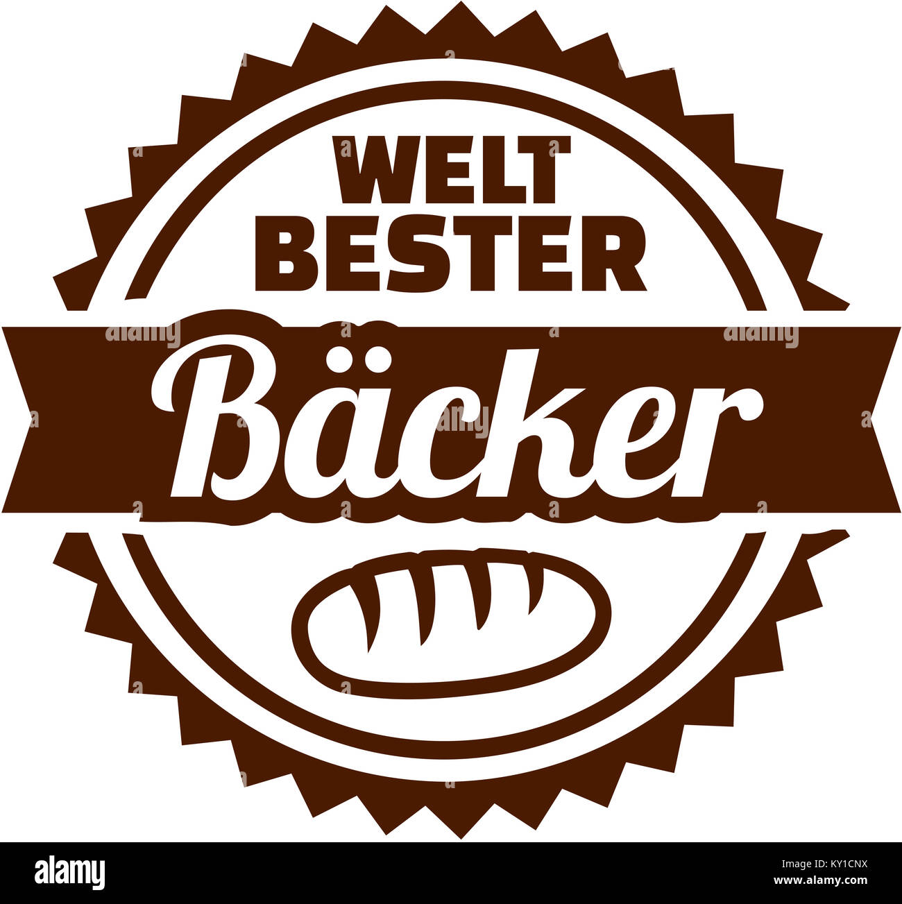 Worlds best Baker german Stock Photo - Alamy