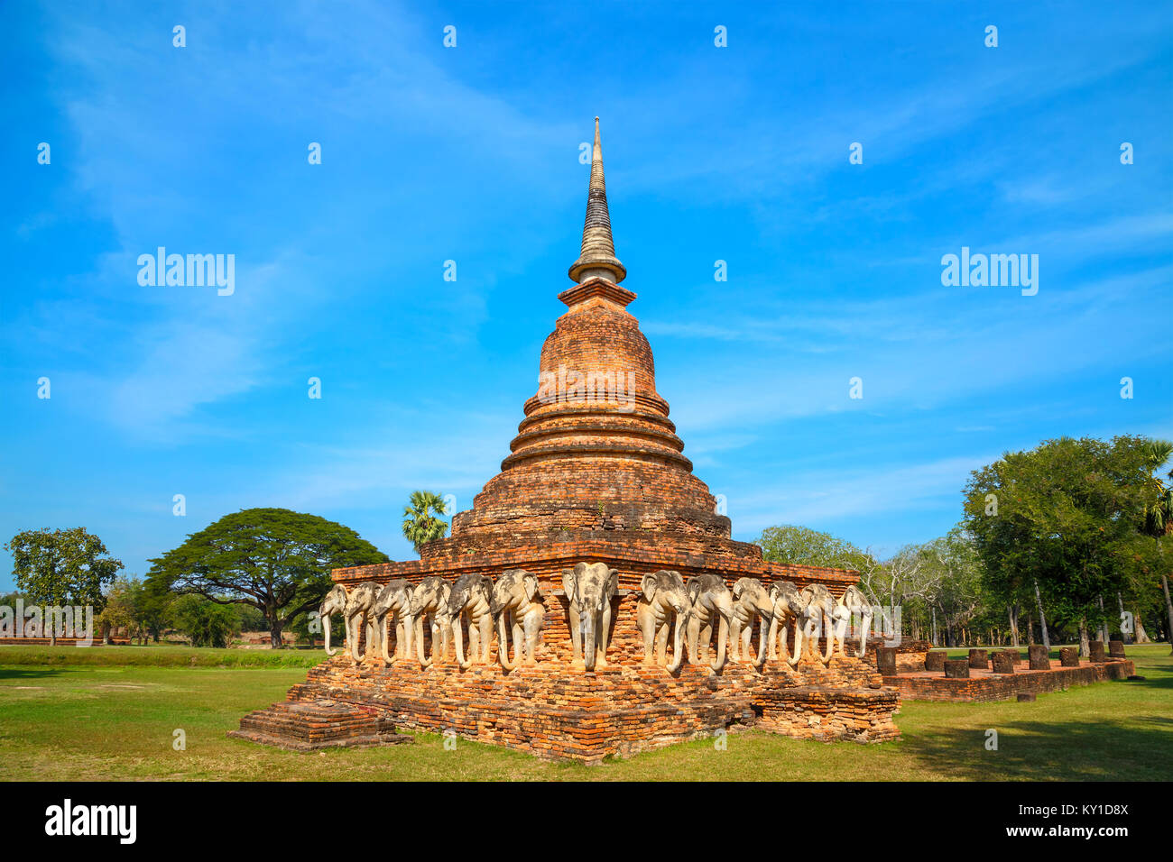 Wat Sorasak Temple at Sukhothai Historical Park, a UNESCO World ...