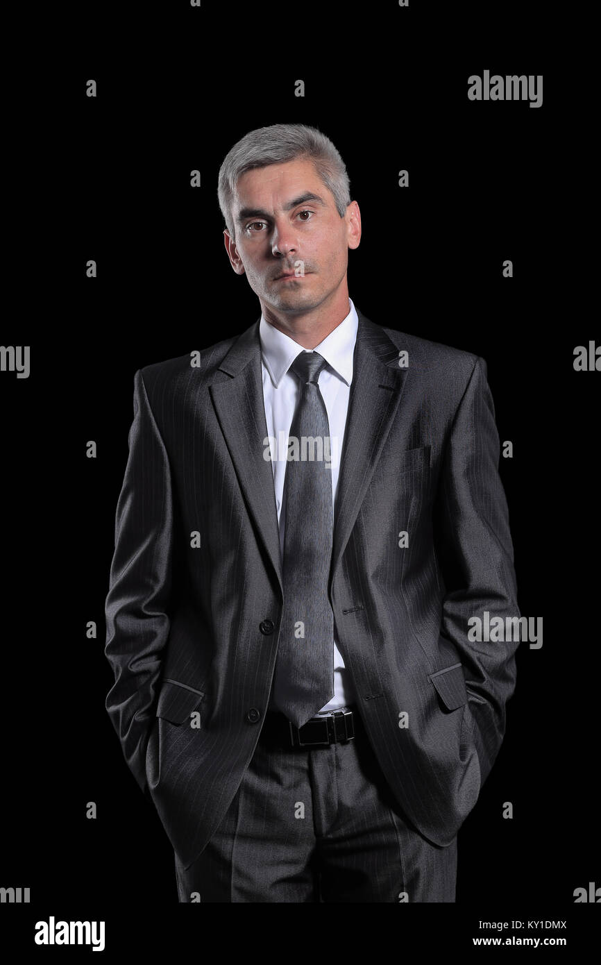 portrait of confident adult business man Stock Photo - Alamy