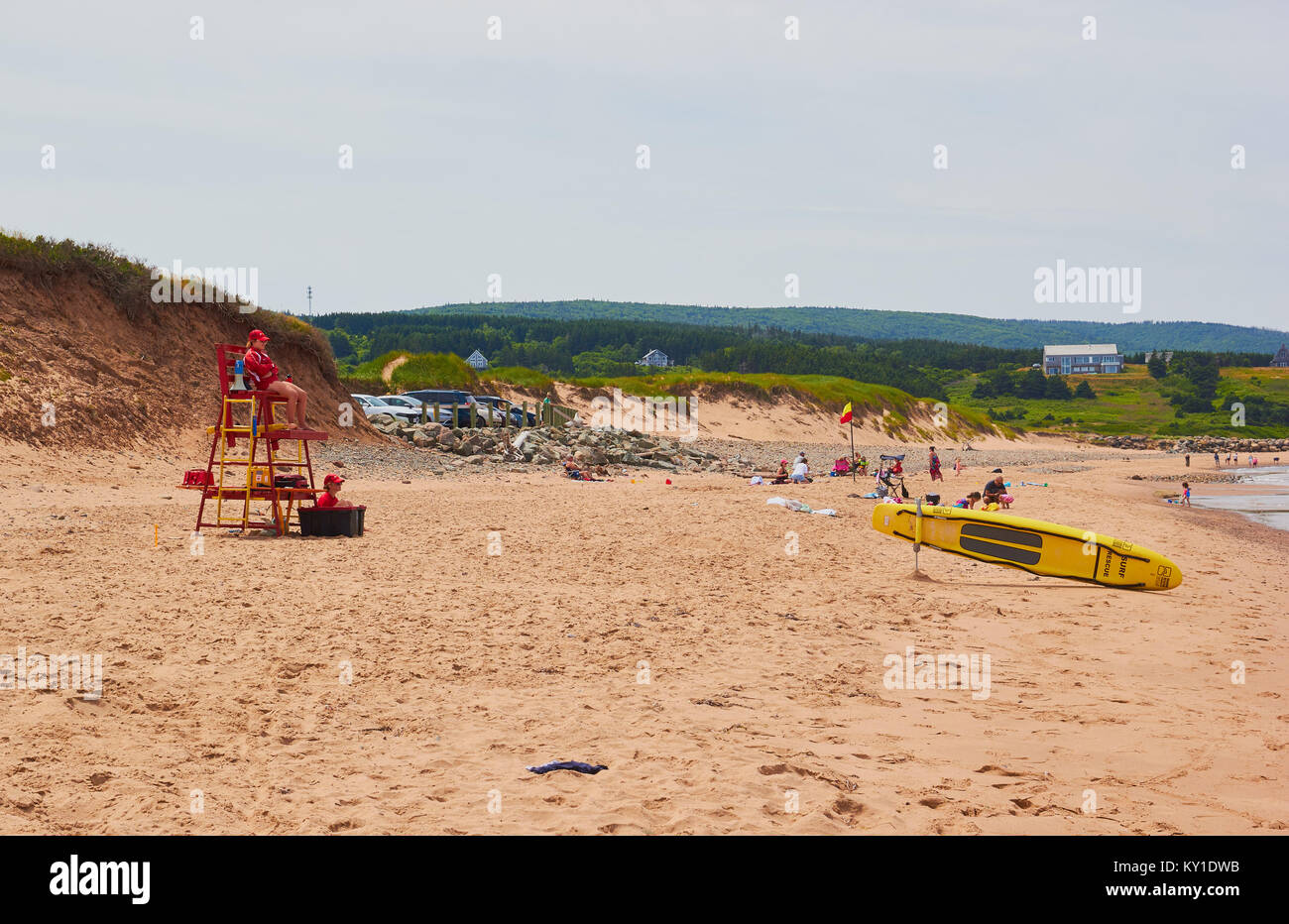 Lifeguards, Inverness beach, Inverness County, Cape Breton Island, Nova ...