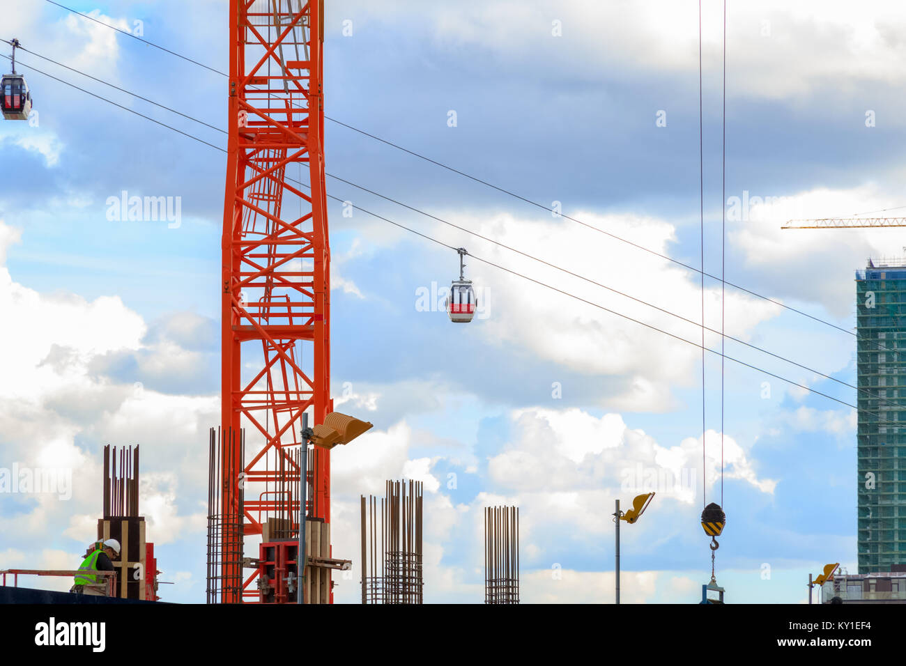 Cable car construction hi-res stock photography and images - Alamy