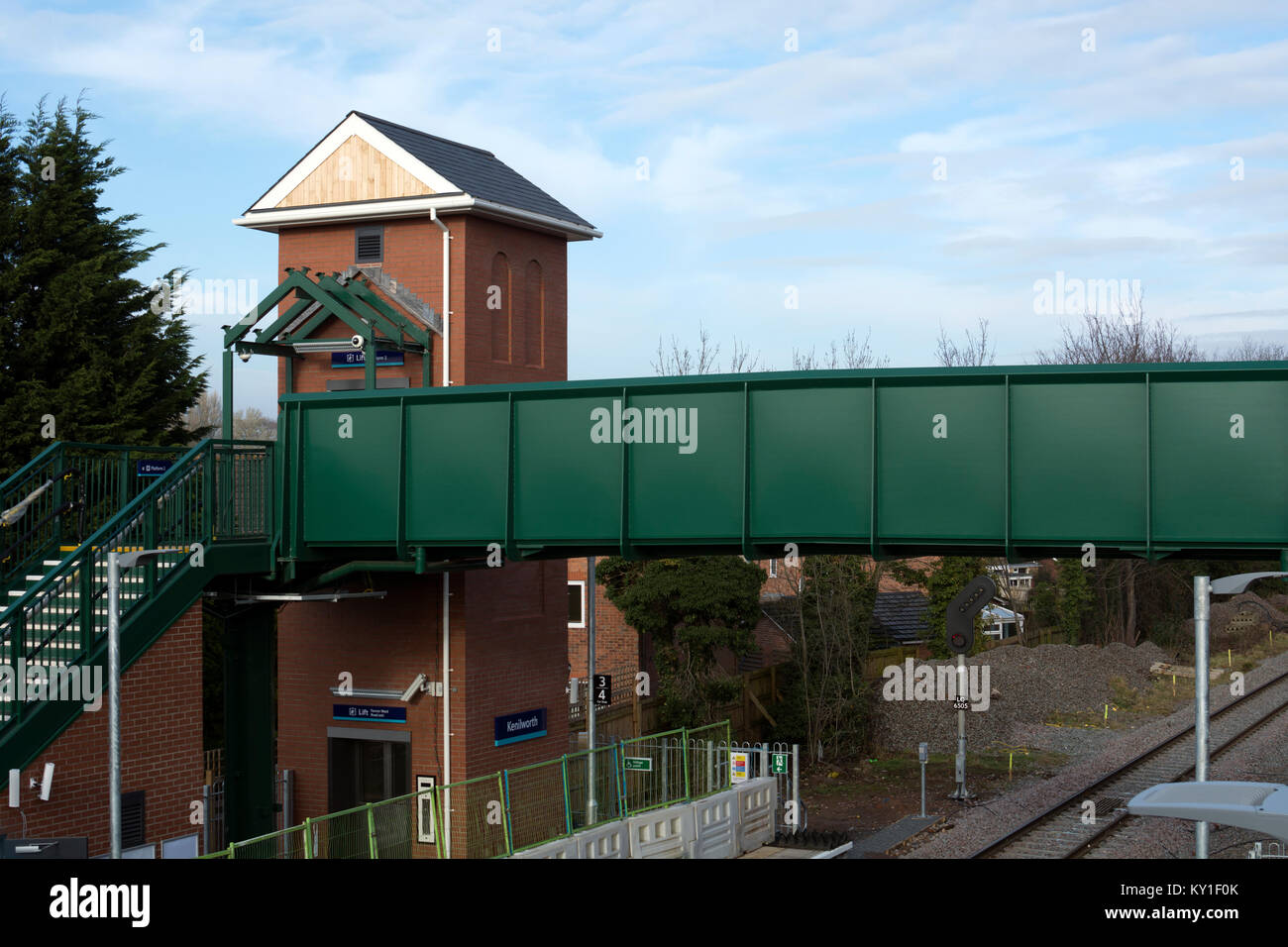 The new railway station, Kenilworth, Warwickshire, England, UK Stock ...