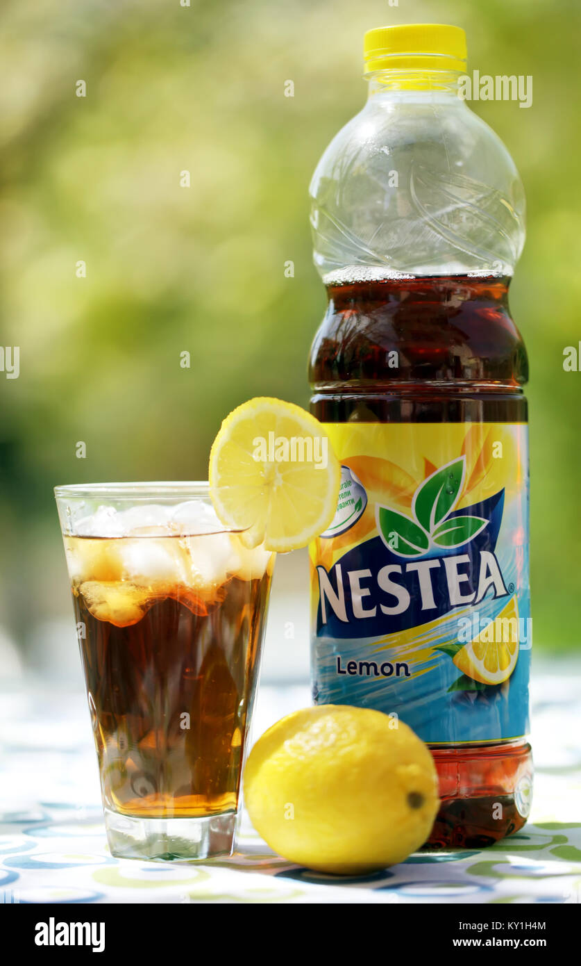SOFIA, BULGARIA - MAY 08, 2017: Nestea, a refreshing made with real tea ...