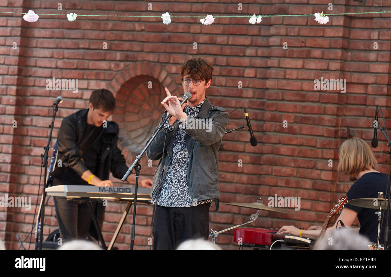 The Swedish singer, songwriter and musician Albin Lee Meldau performs a ...