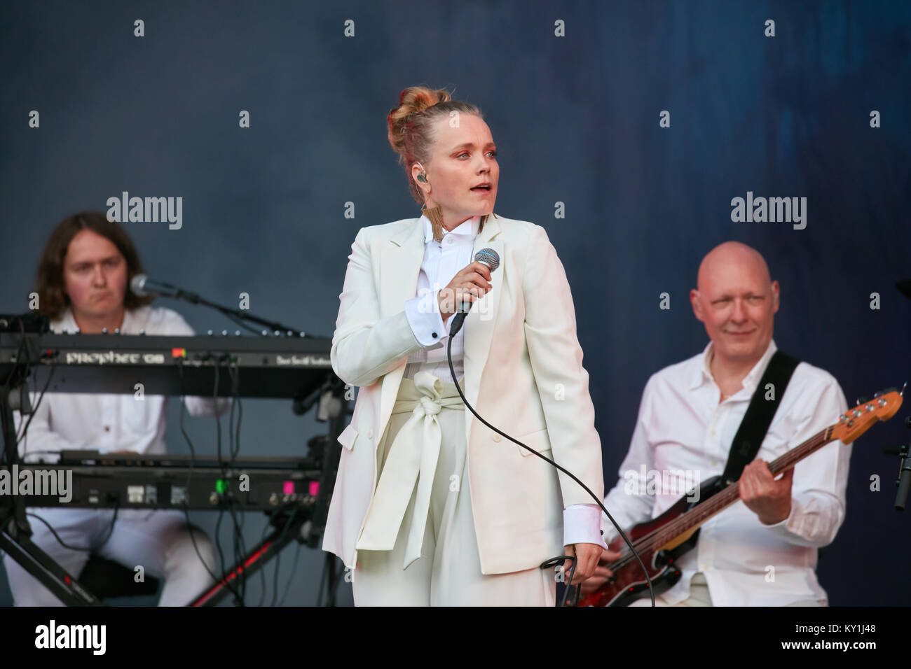 The Norwegian singer, songwriter and musician Ane Brun performs a live ...