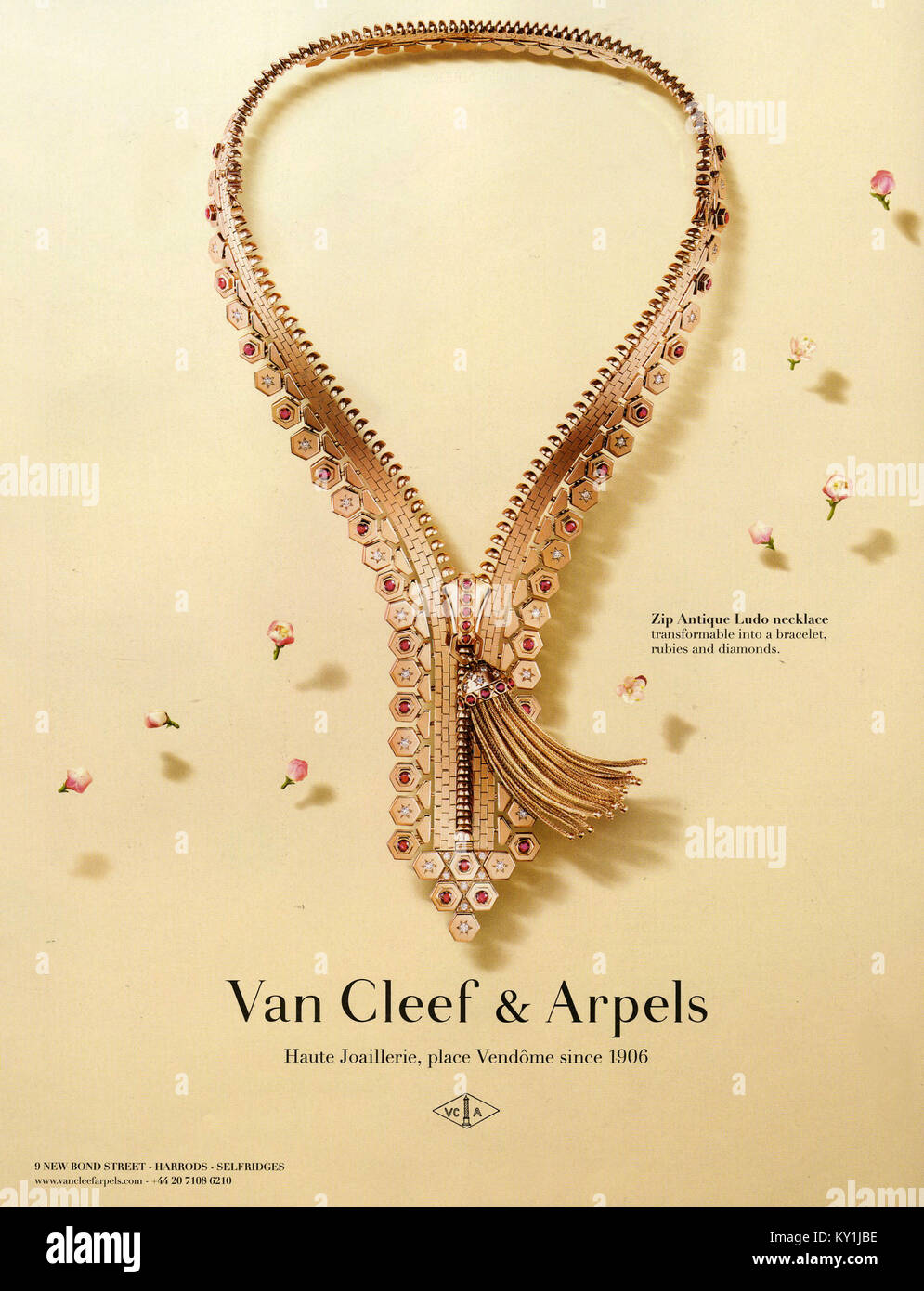 2010s UK Von Clef & Arpels Magazine Advert Stock Photo - Alamy