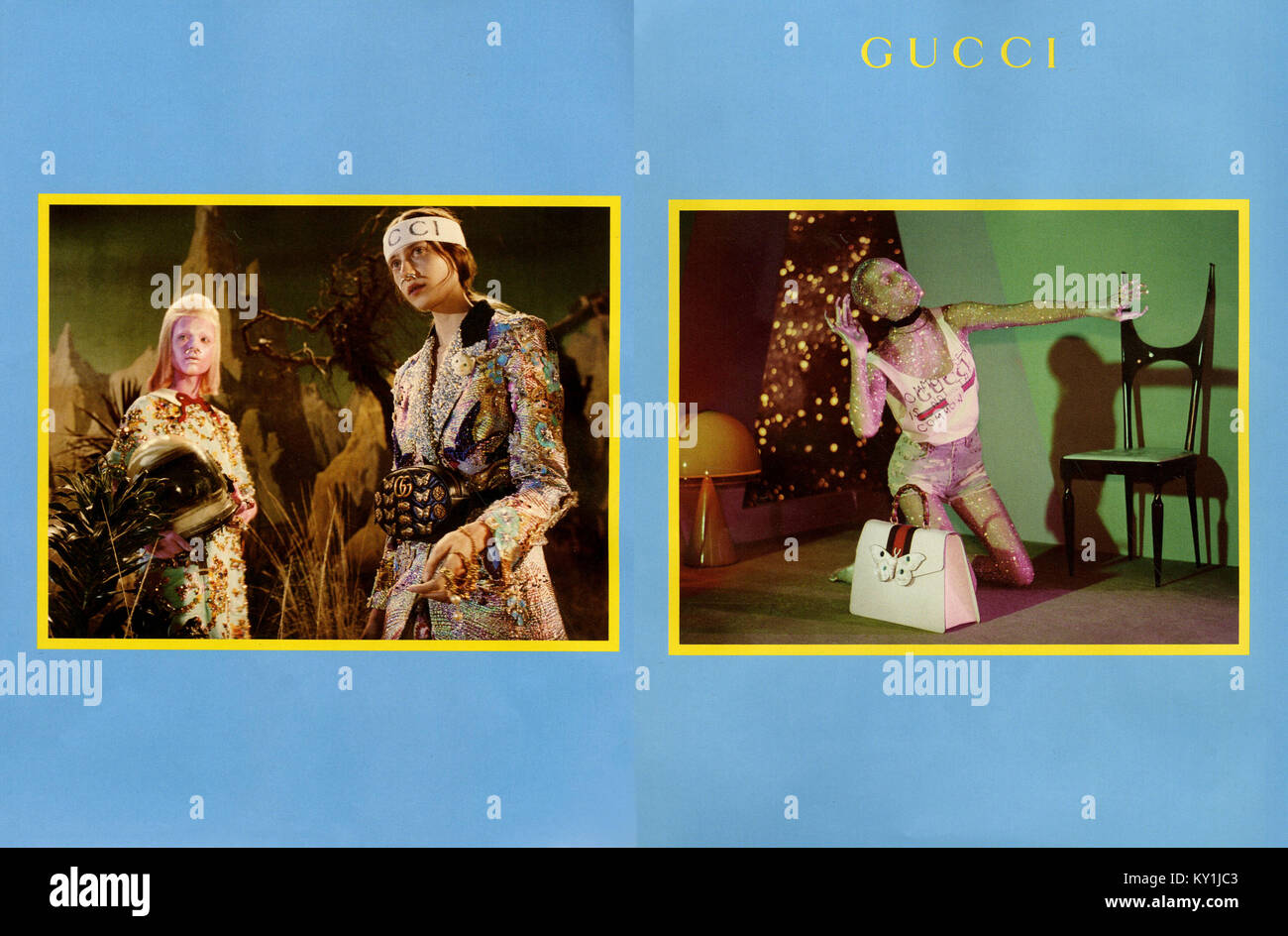 Gucci magazine advert hi-res stock photography and images - Alamy