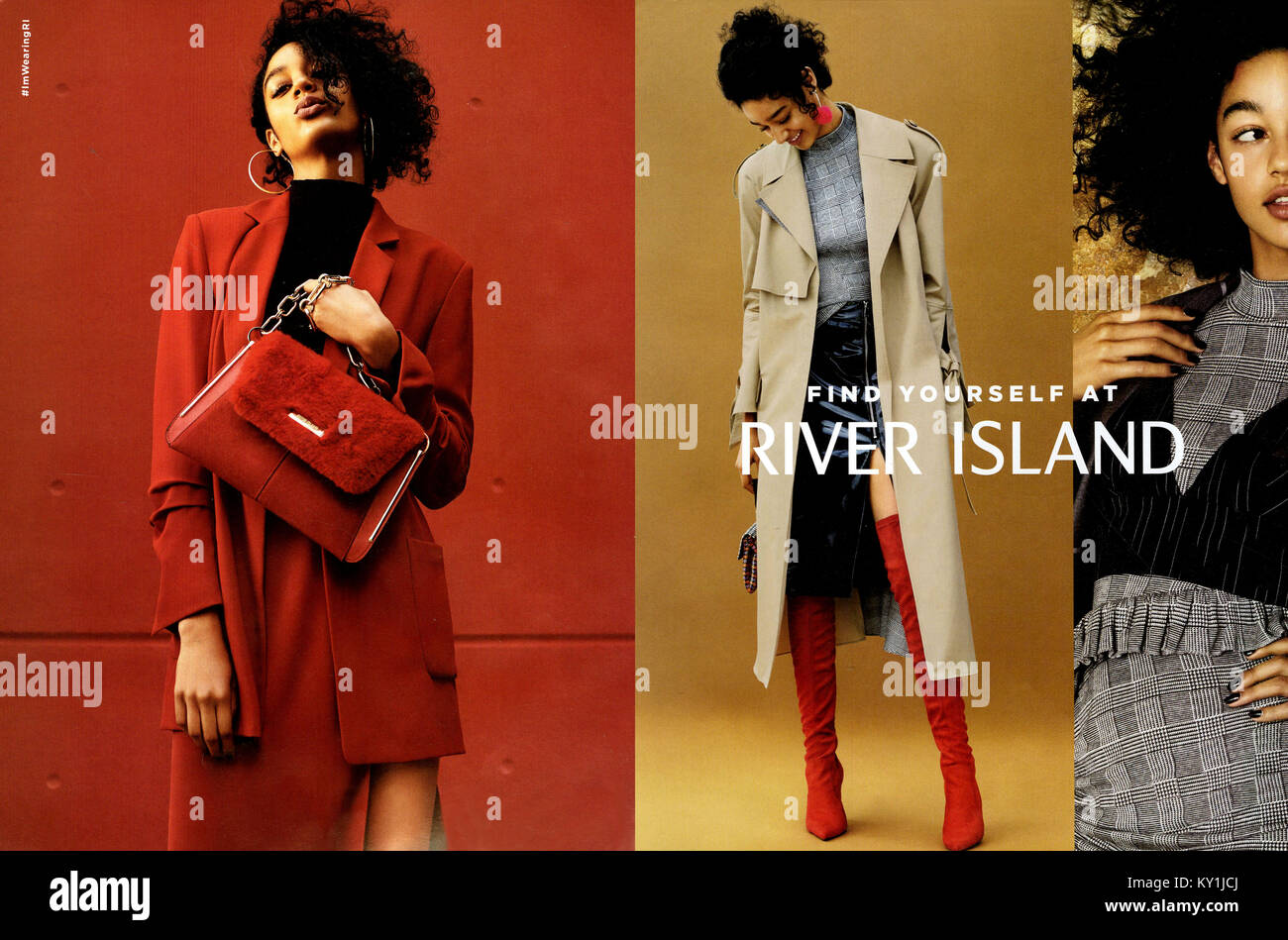 2010s UK River Island Magazine Advert Stock Photo - Alamy
