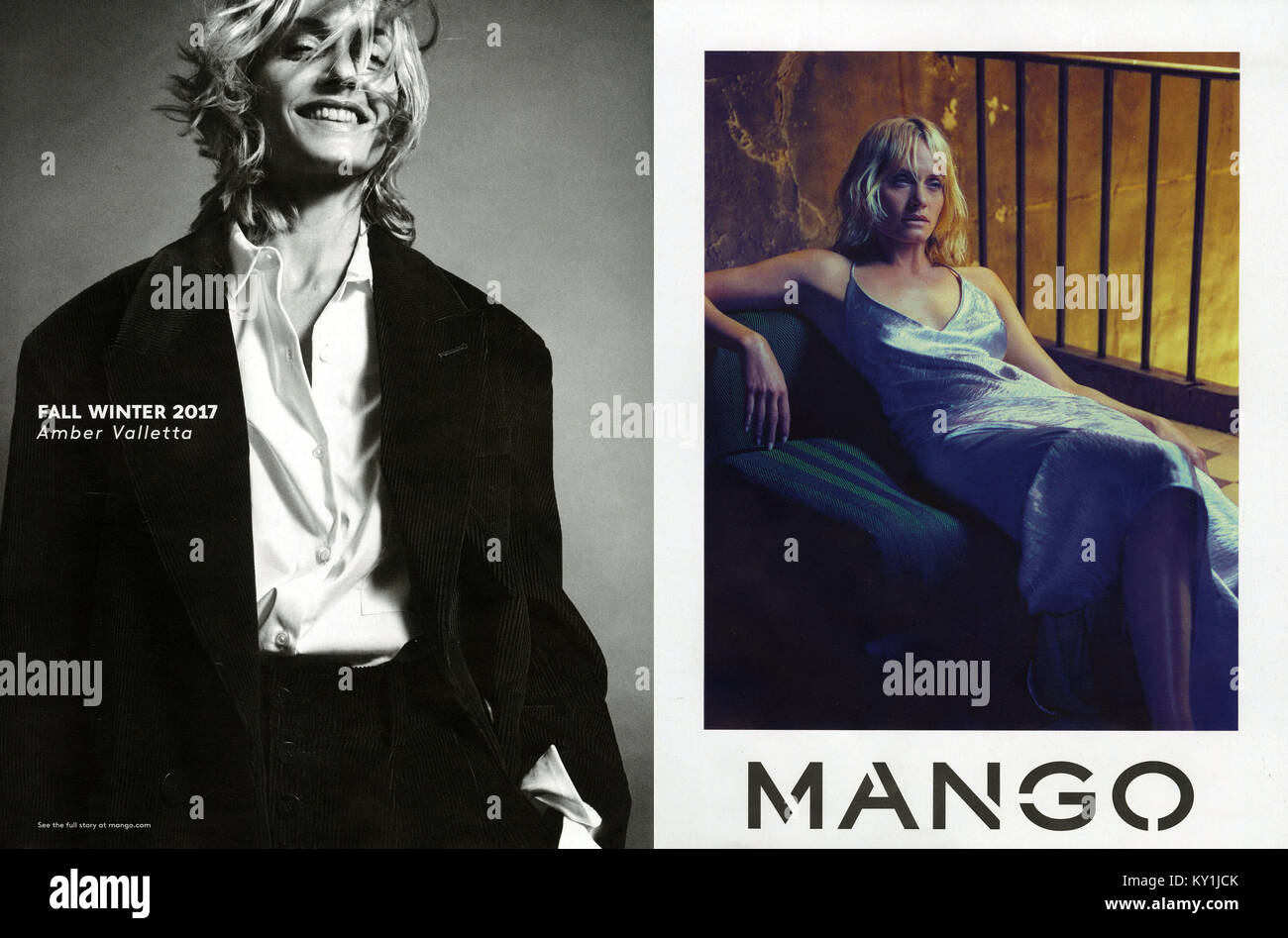 2010s UK Mango Magazine Advert Stock Photo - Alamy