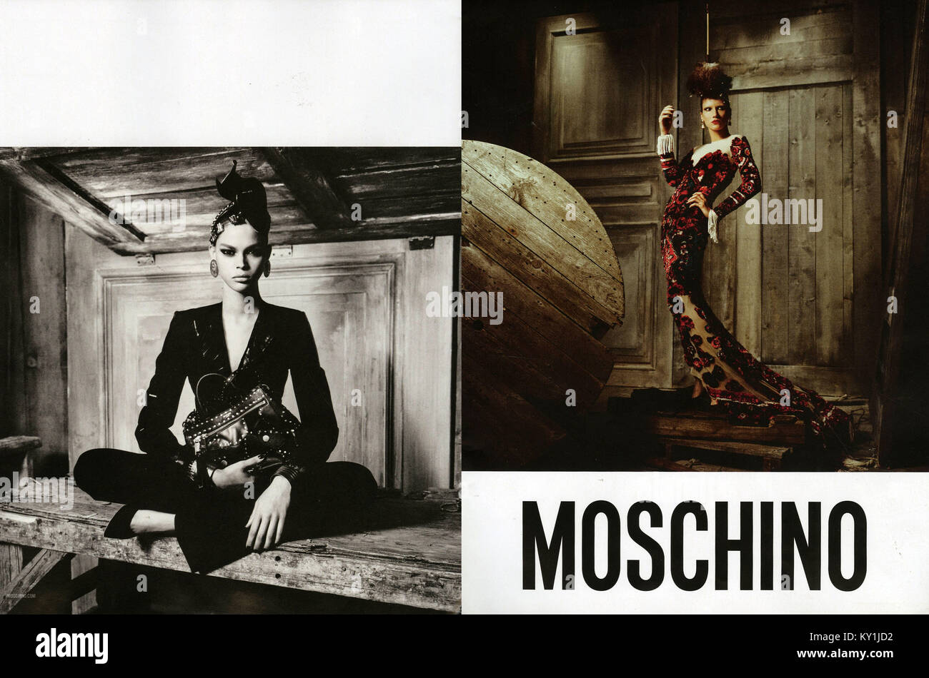 2010s UK Moschino Magazine Advert Stock Photo - Alamy