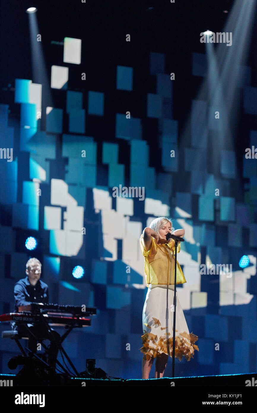 The talented Norwegian singer, musician and songwriter AURORA performs ...