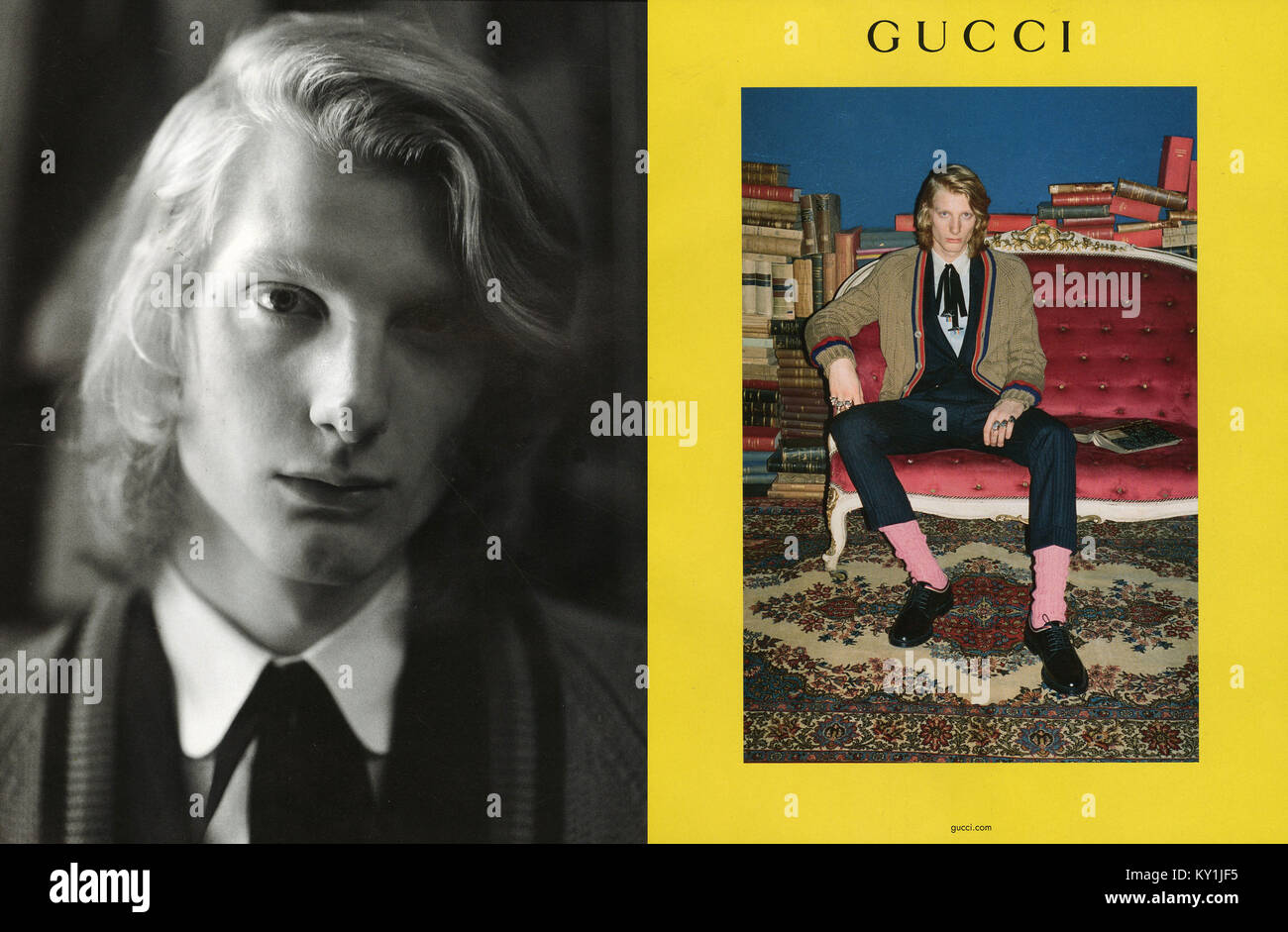 2010s UK Gucci Magazine Advert Stock Photo - Alamy