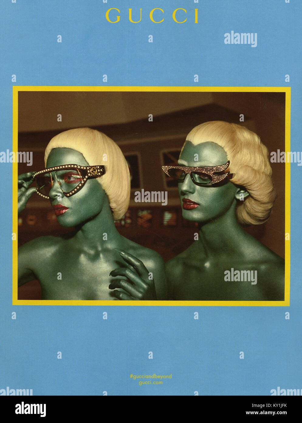 2010s UK Gucci Magazine Advert Stock Photo - Alamy