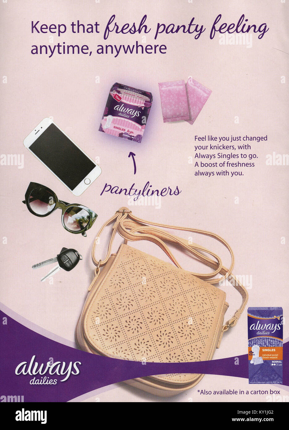 2010s UK Always Magazine Advert Stock Photo - Alamy