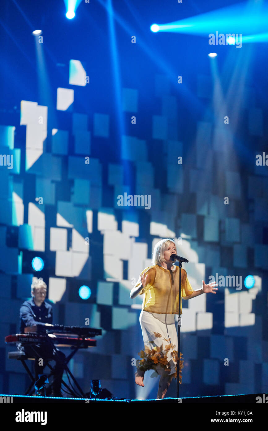 The talented Norwegian singer, musician and songwriter AURORA performs ...