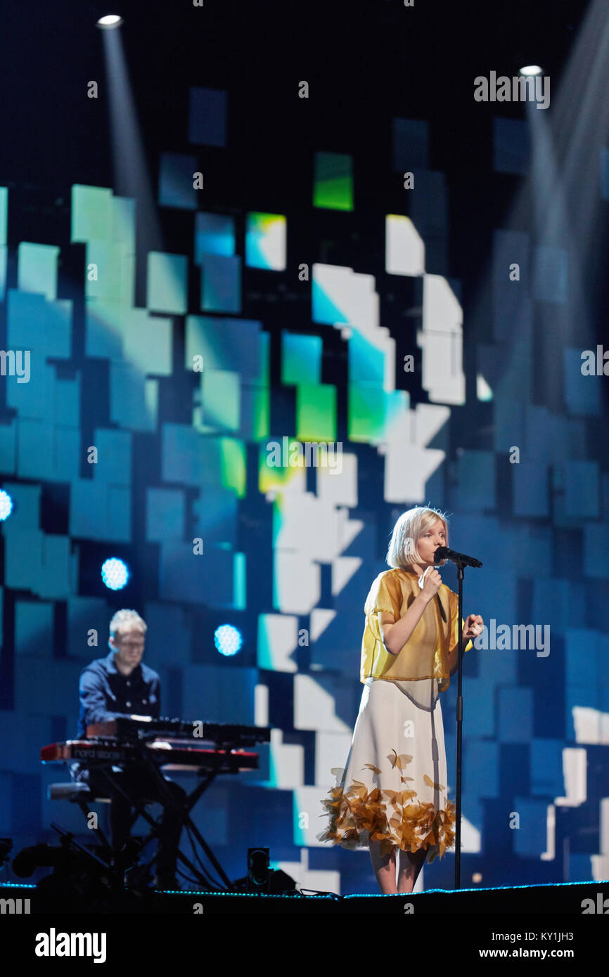 The talented Norwegian singer, musician and songwriter AURORA performs ...