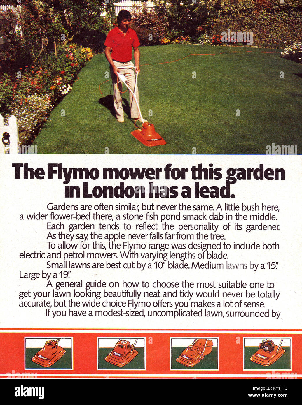 Flymo advert hi-res stock photography and images - Alamy