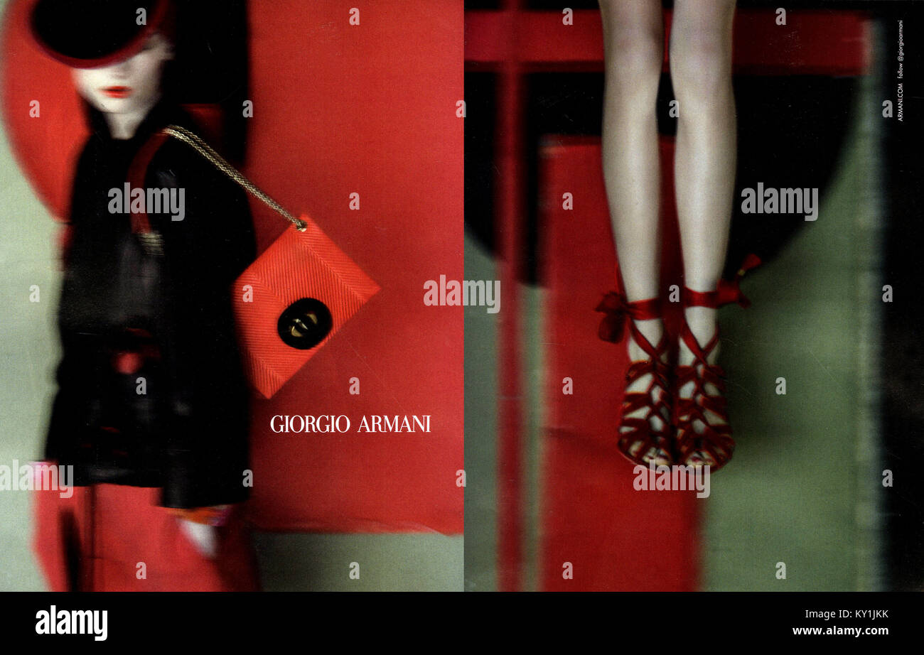 Giorgio armani advert hi-res stock photography and images - Alamy