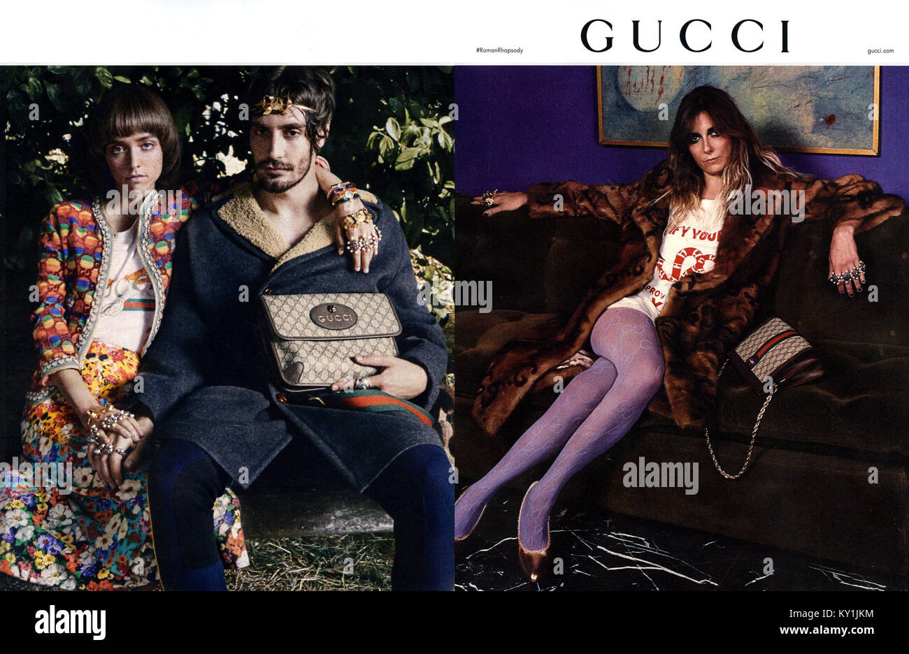 2010s UK Gucci Magazine Advert Stock Photo - Alamy