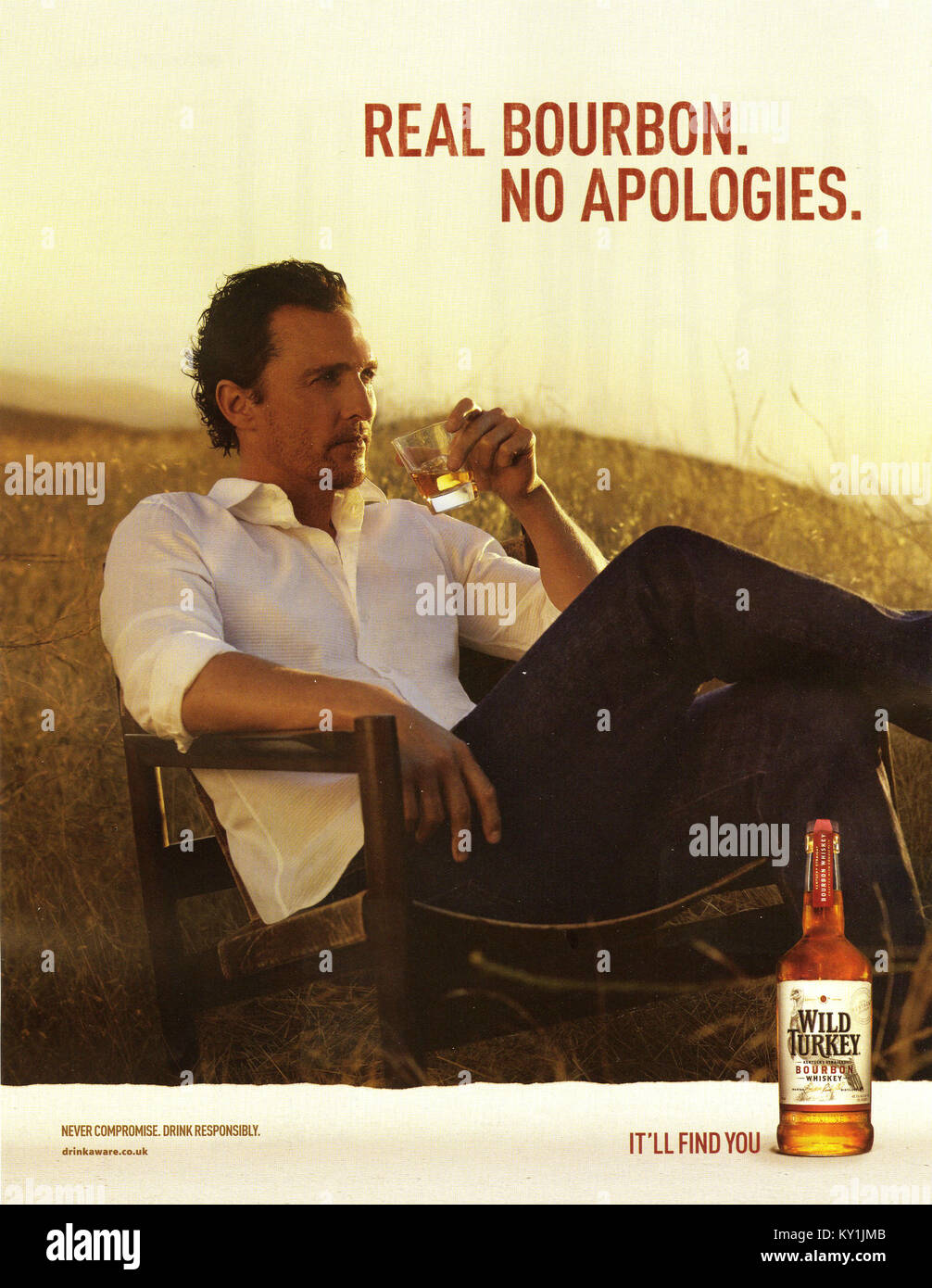 2010s UK Wild Turkey Bourbon Magazine Advert Stock Photo - Alamy