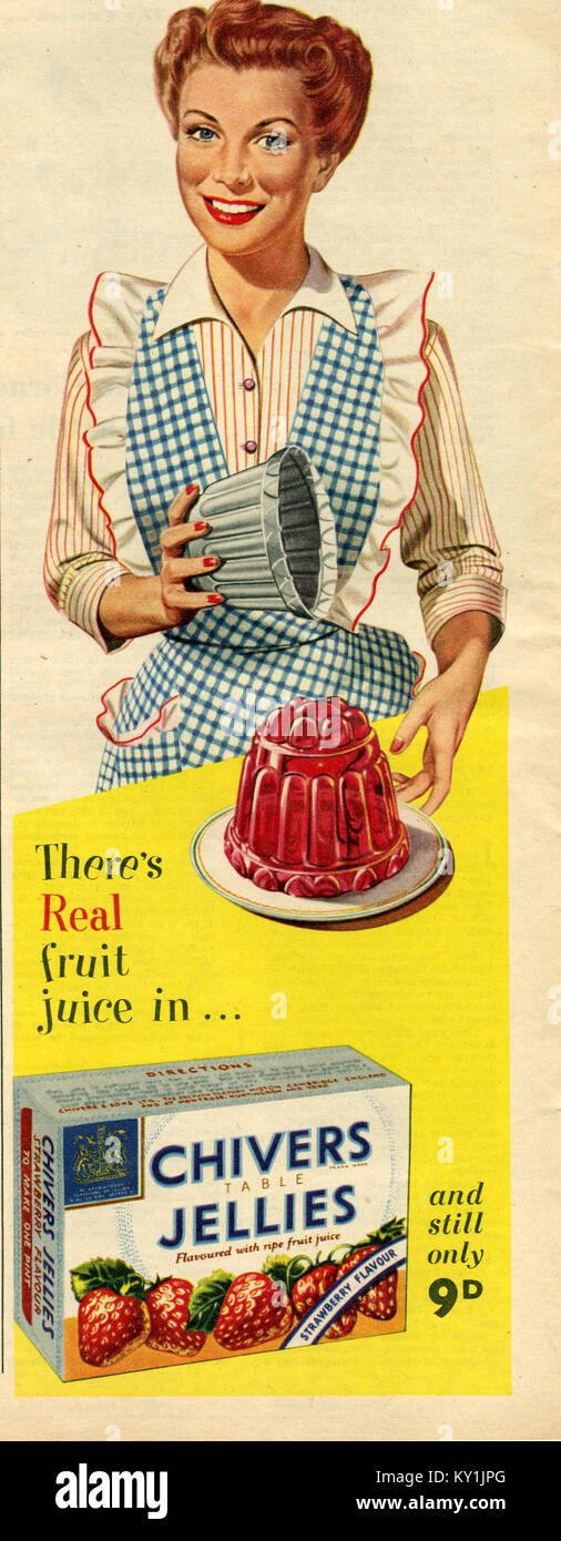 Food advert uk 1940s hi-res stock photography and images - Alamy