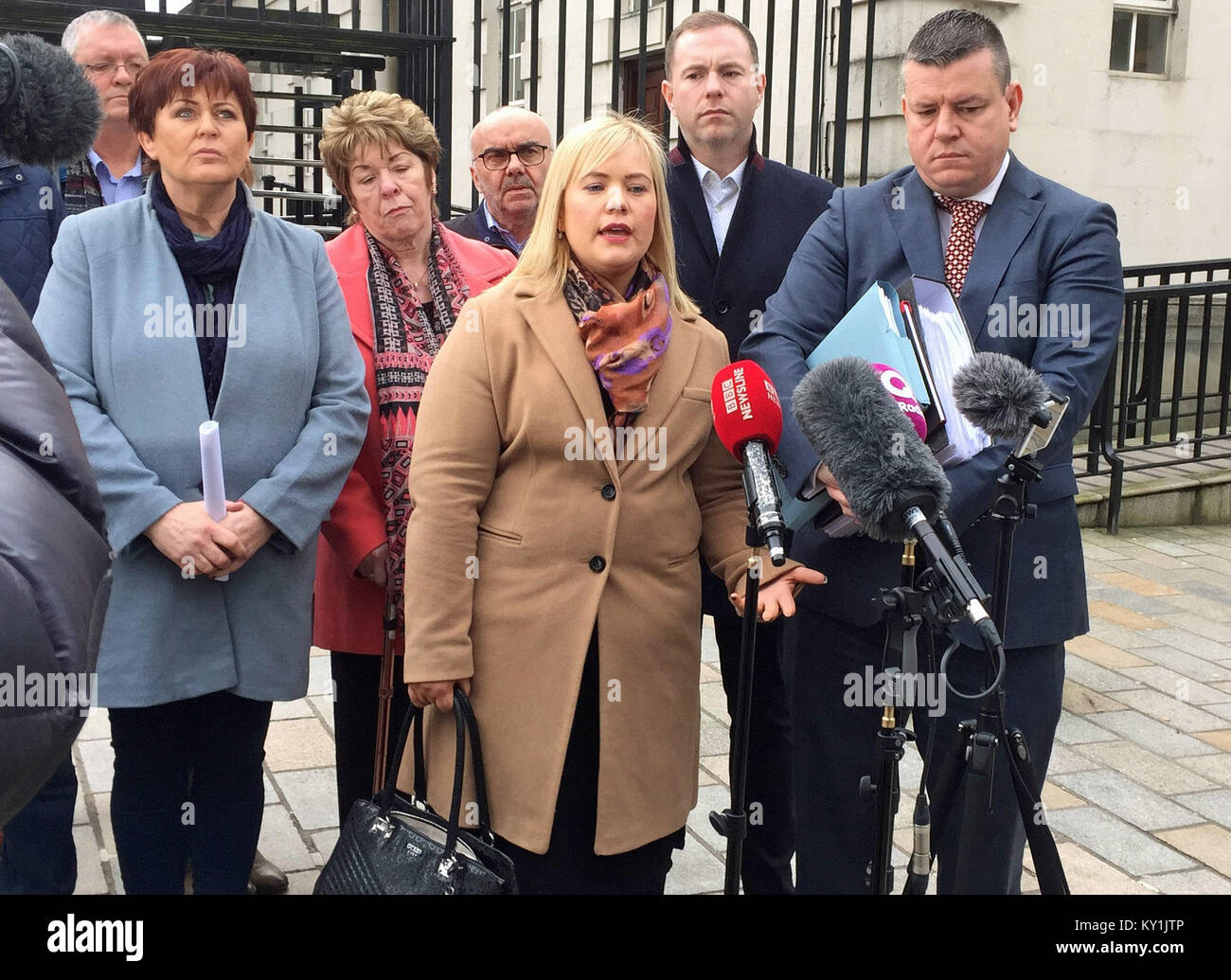 BEST QUALITY AVAILABLE Emma Rogan (centre), whose father Adrian Rogan ...