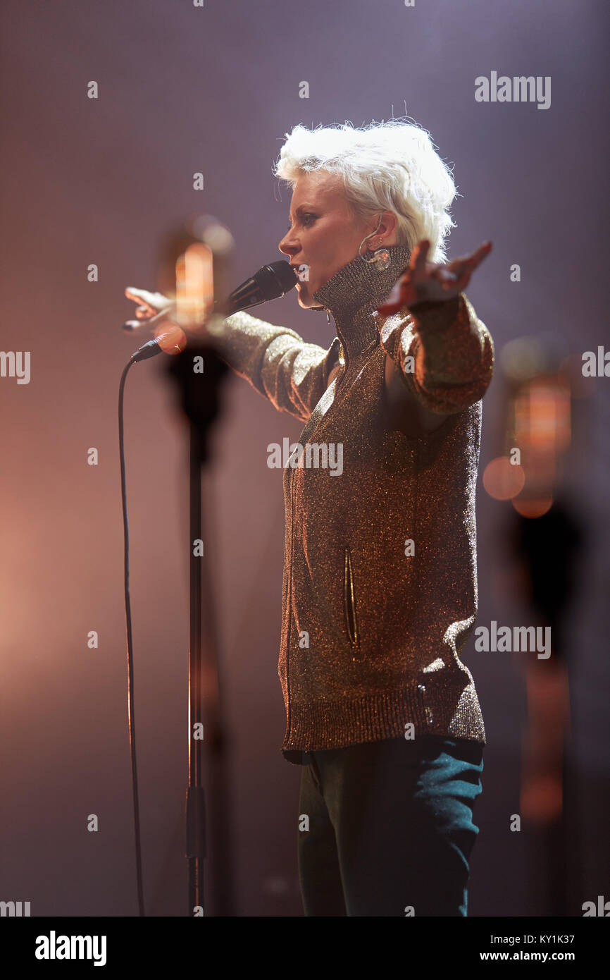 The Norwegian pop singer and songwriter Bertine Zetlitz performs a live ...