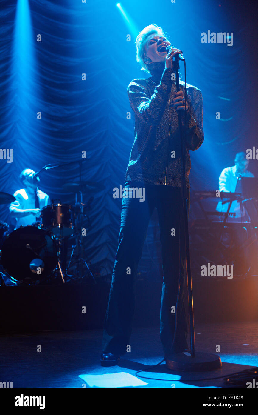 The Norwegian pop singer and songwriter Bertine Zetlitz performs a live ...