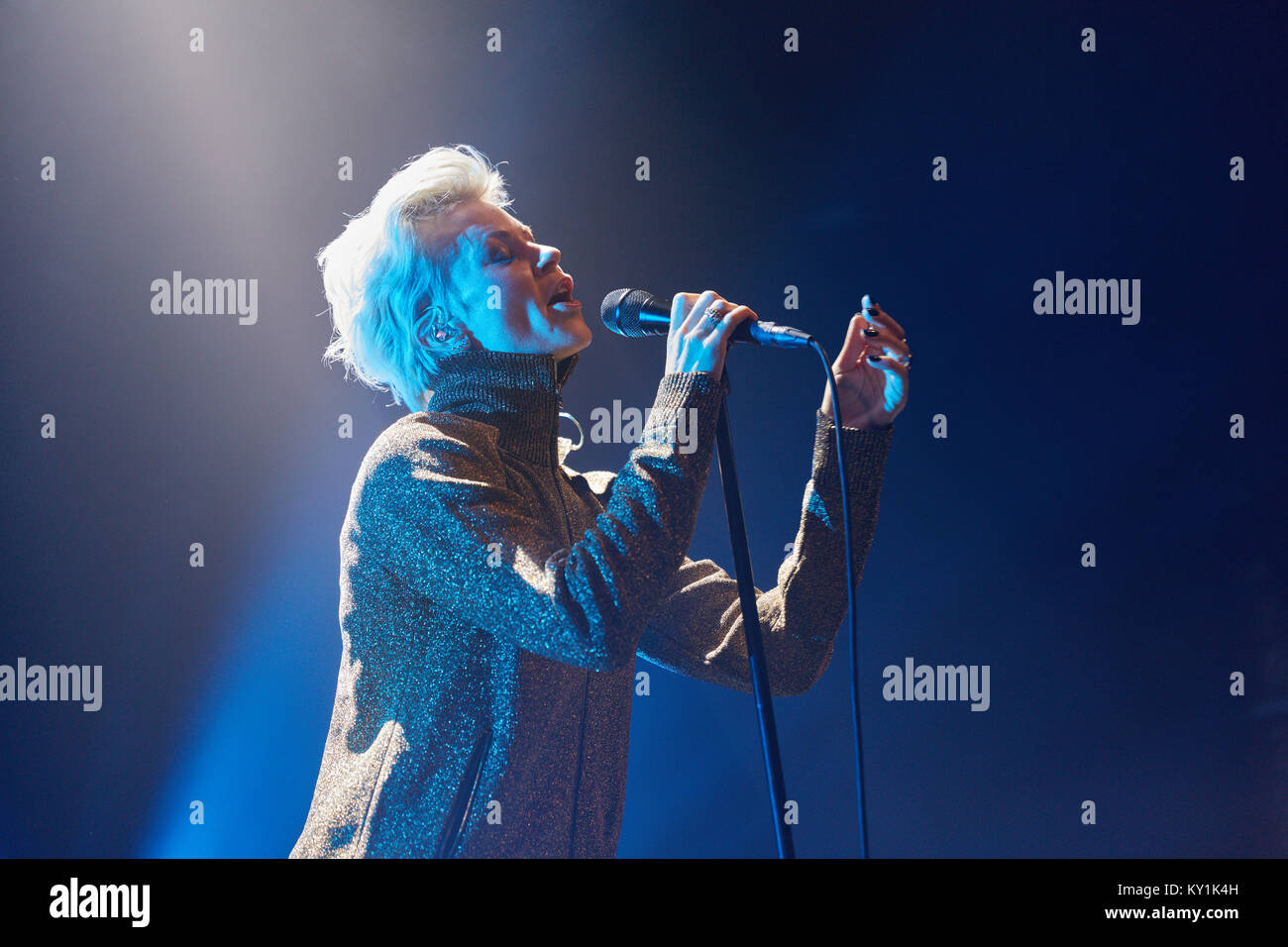 The Norwegian pop singer and songwriter Bertine Zetlitz performs a live ...